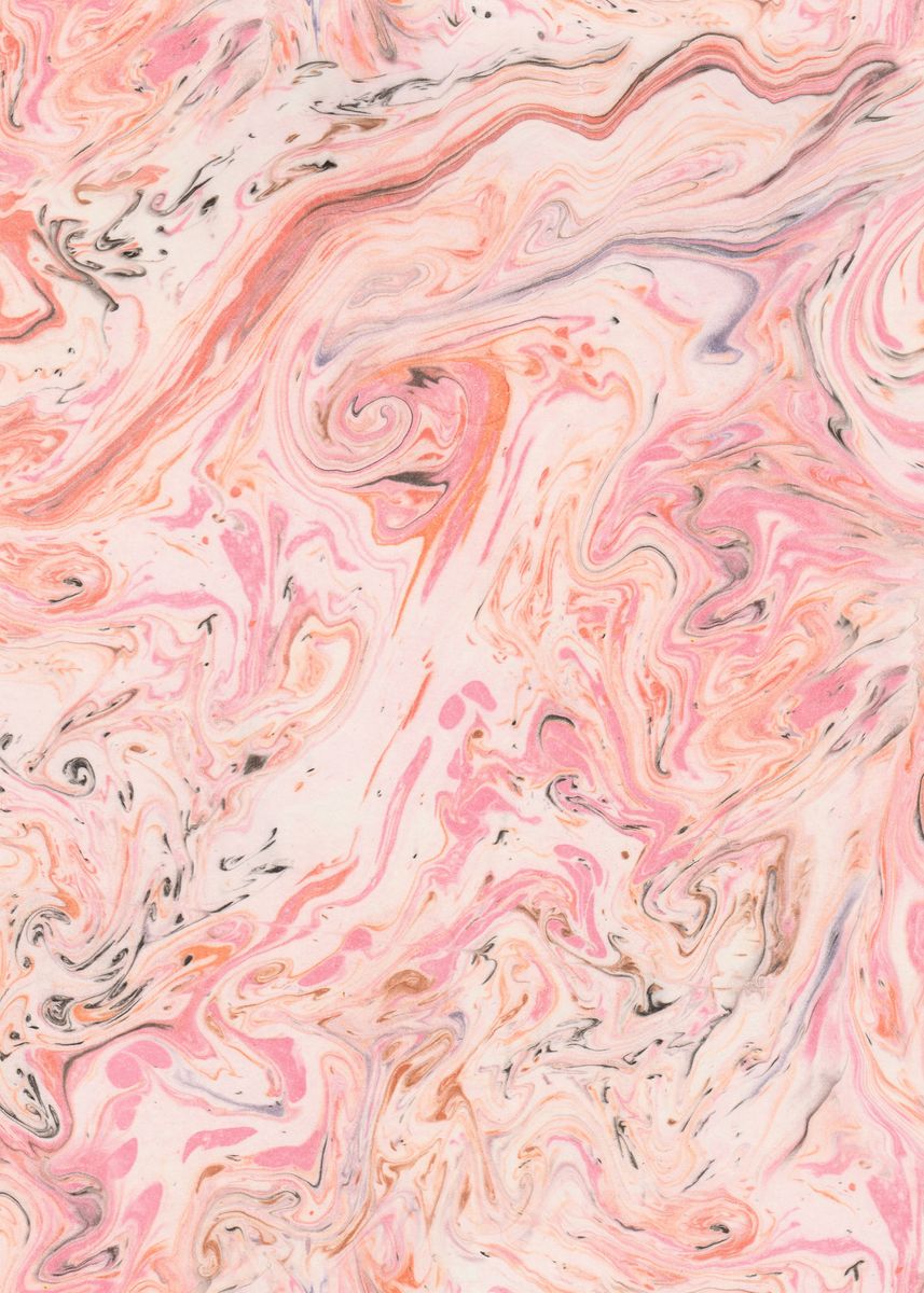 'Pink Marble 10' Poster, picture, metal print, paint by Aloke Design ...