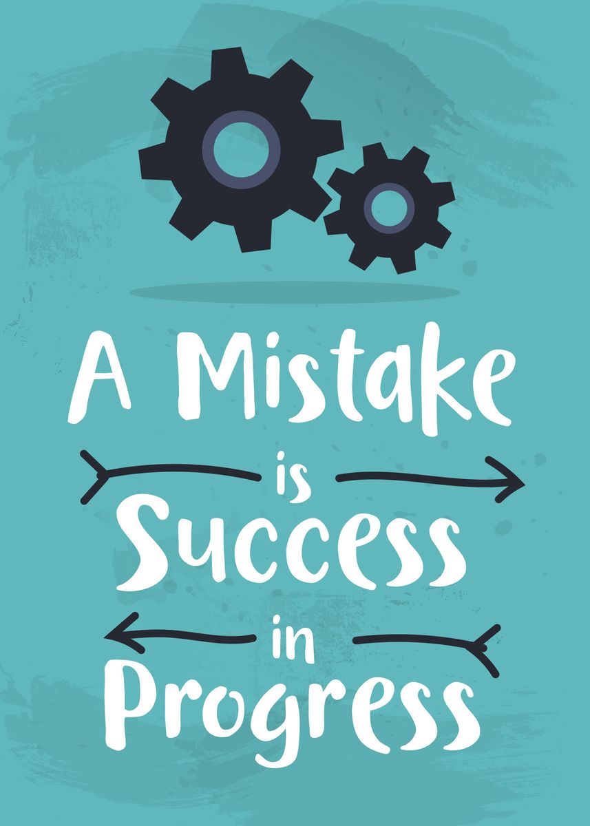 'success motivation quote' Poster, picture, metal print, paint by ...