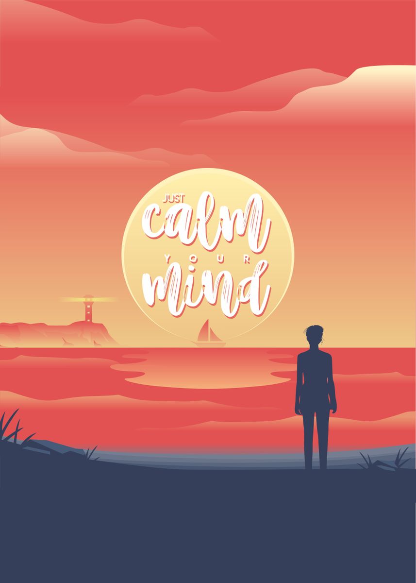 'relaxing' Poster, picture, metal print, paint by cavolks studio | Displate