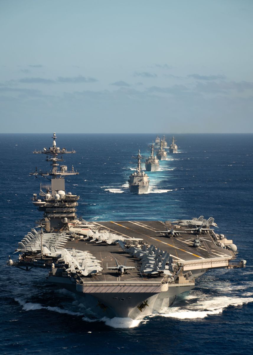 'Carrier Battle Group' Poster, picture, metal print, paint by ...