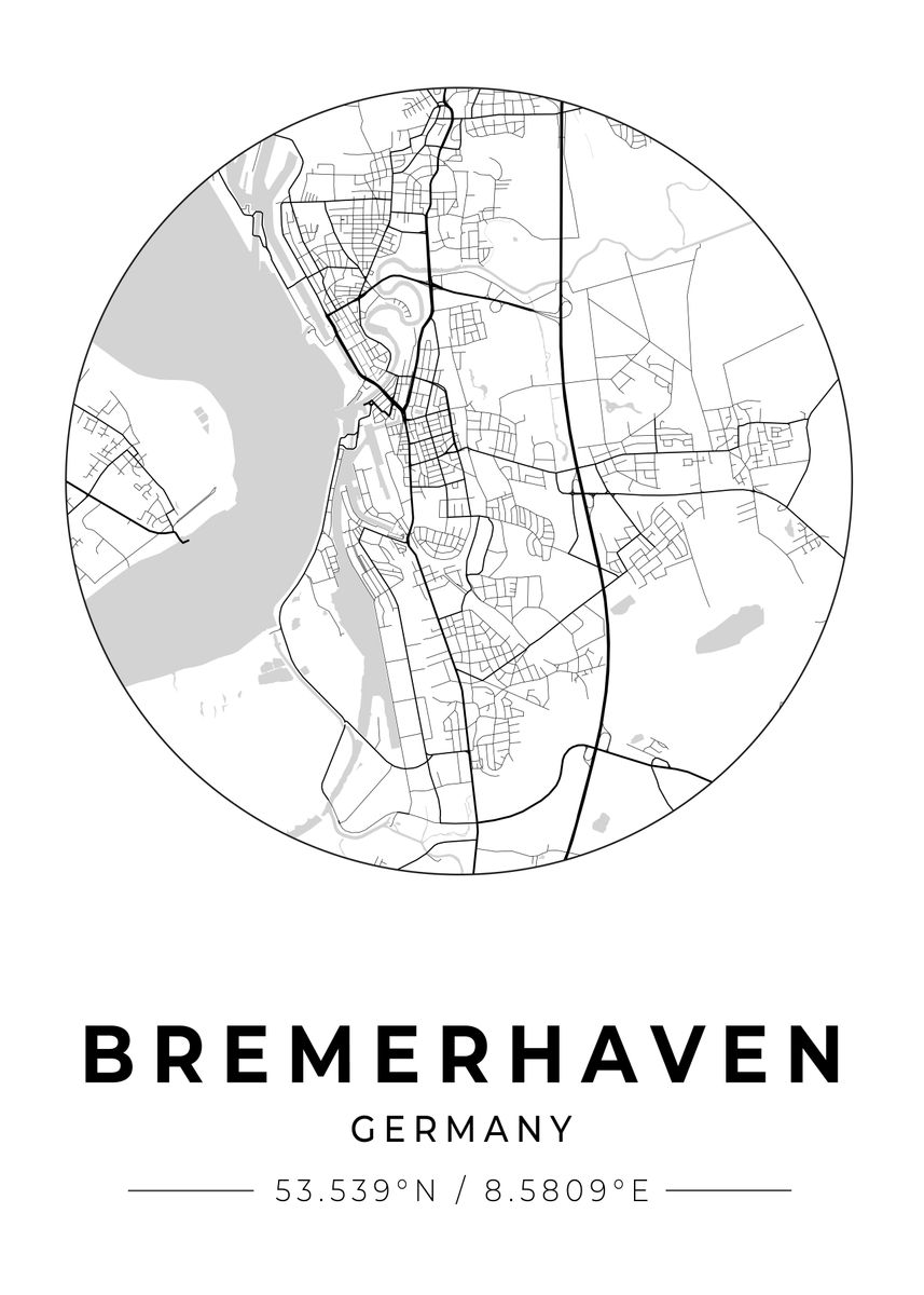 'Bremerhaven Germany' Poster, picture, metal print, paint by Conceptual ...