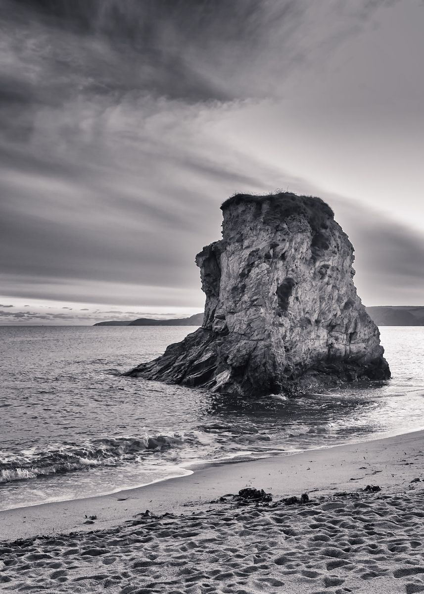 'Sunset Over A Giant Rock' Poster by Jukka Heinovirta | Displate