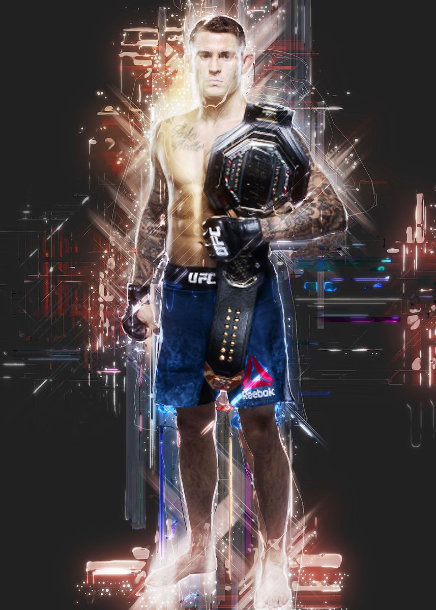 'dustin poirier' Poster, picture, metal print, paint by Gufron Djankisz ...