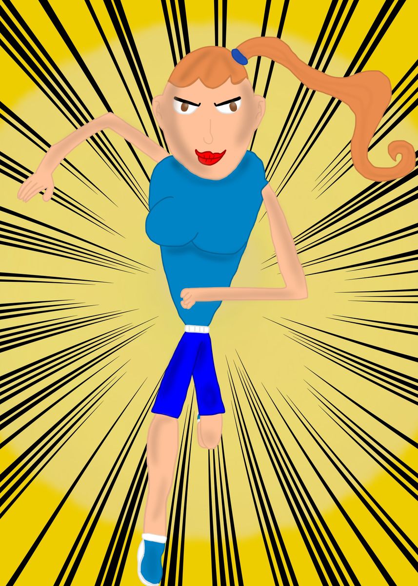 'Sprinter' Poster by Cathryn Paulus | Displate