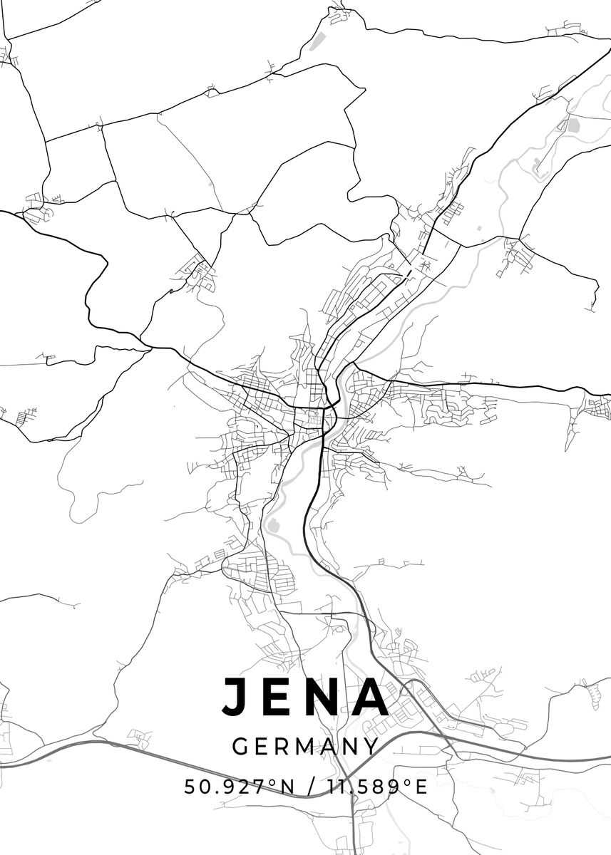 'Jena Germany' Poster, picture, metal print, paint by Conceptual ...
