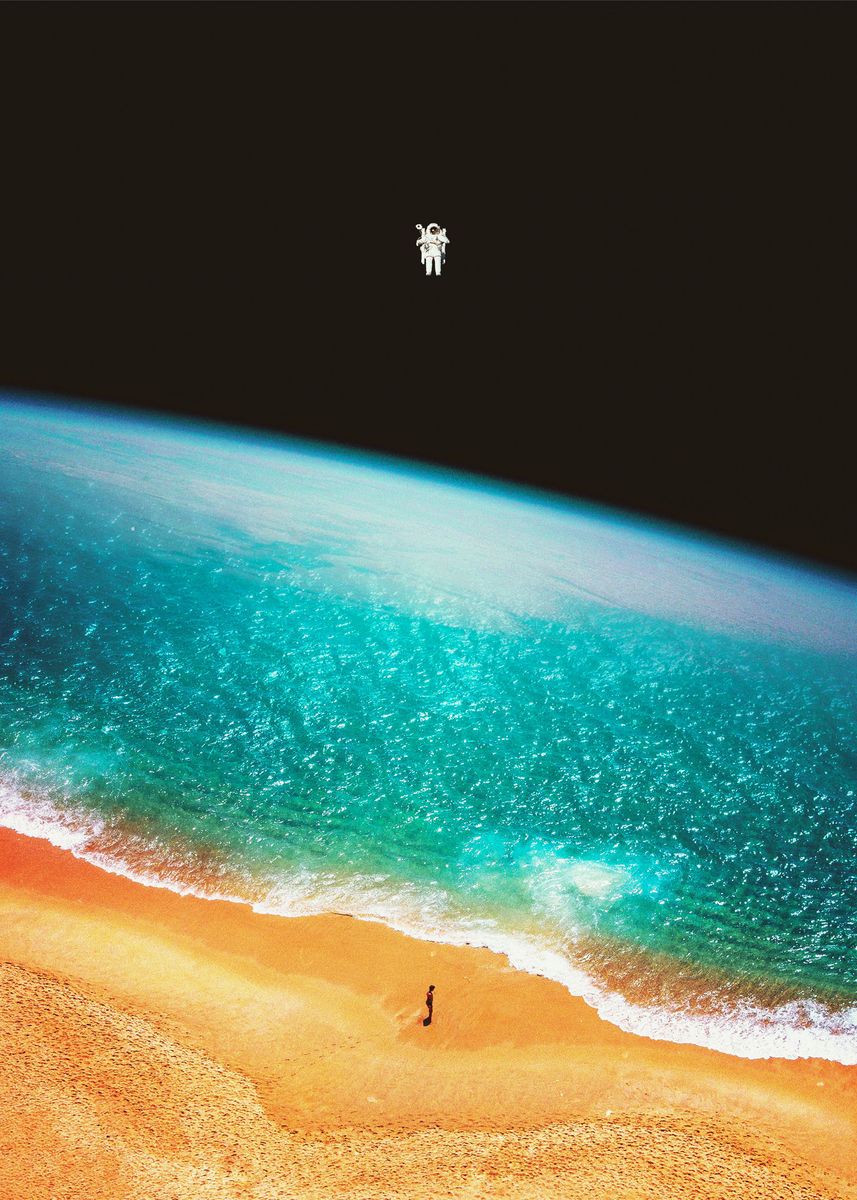 'Distance' Poster, picture, metal print, paint by seam less | Displate