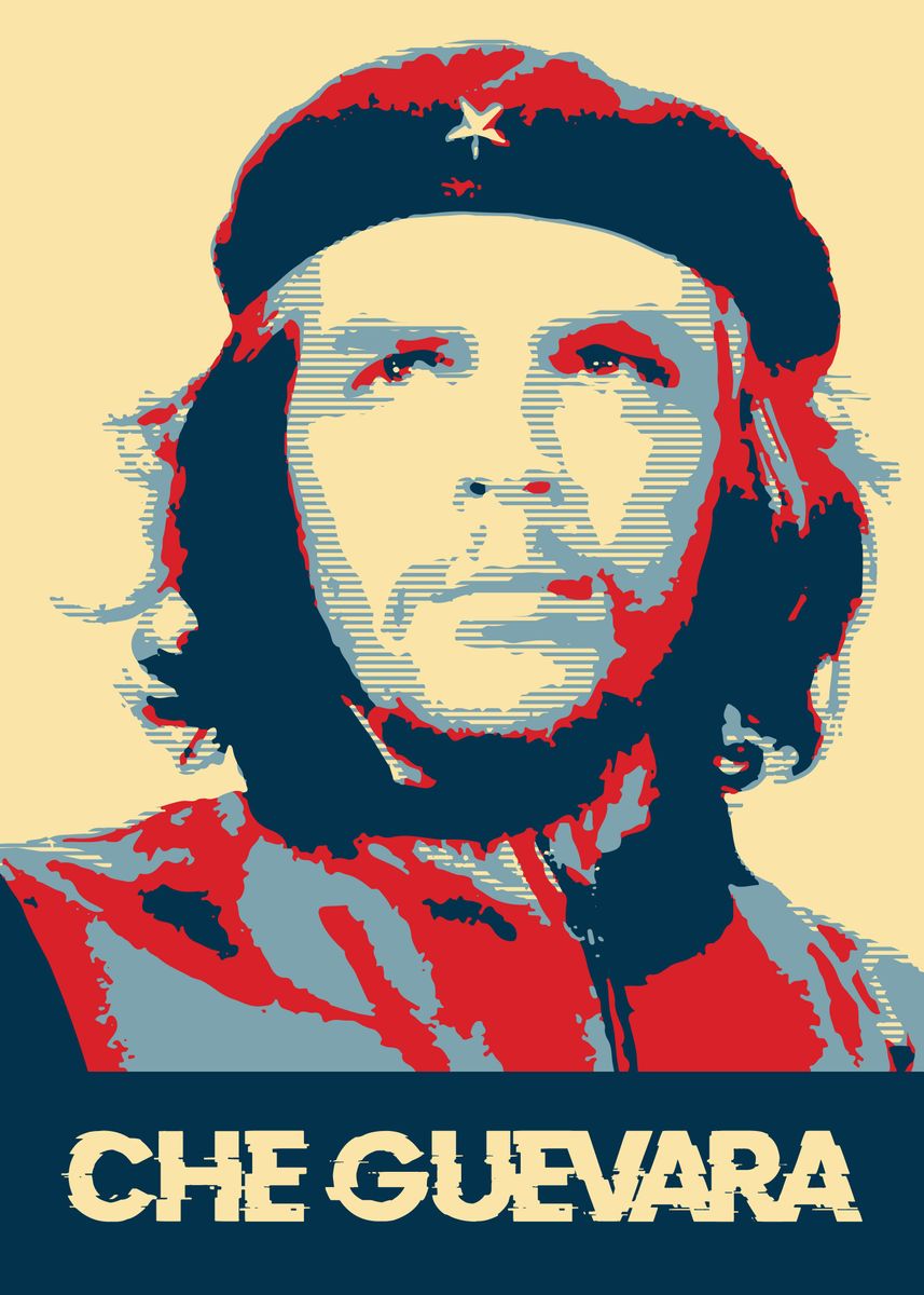 'Che Guevara' Poster, picture, metal print, paint by Yanz Studio | Displate