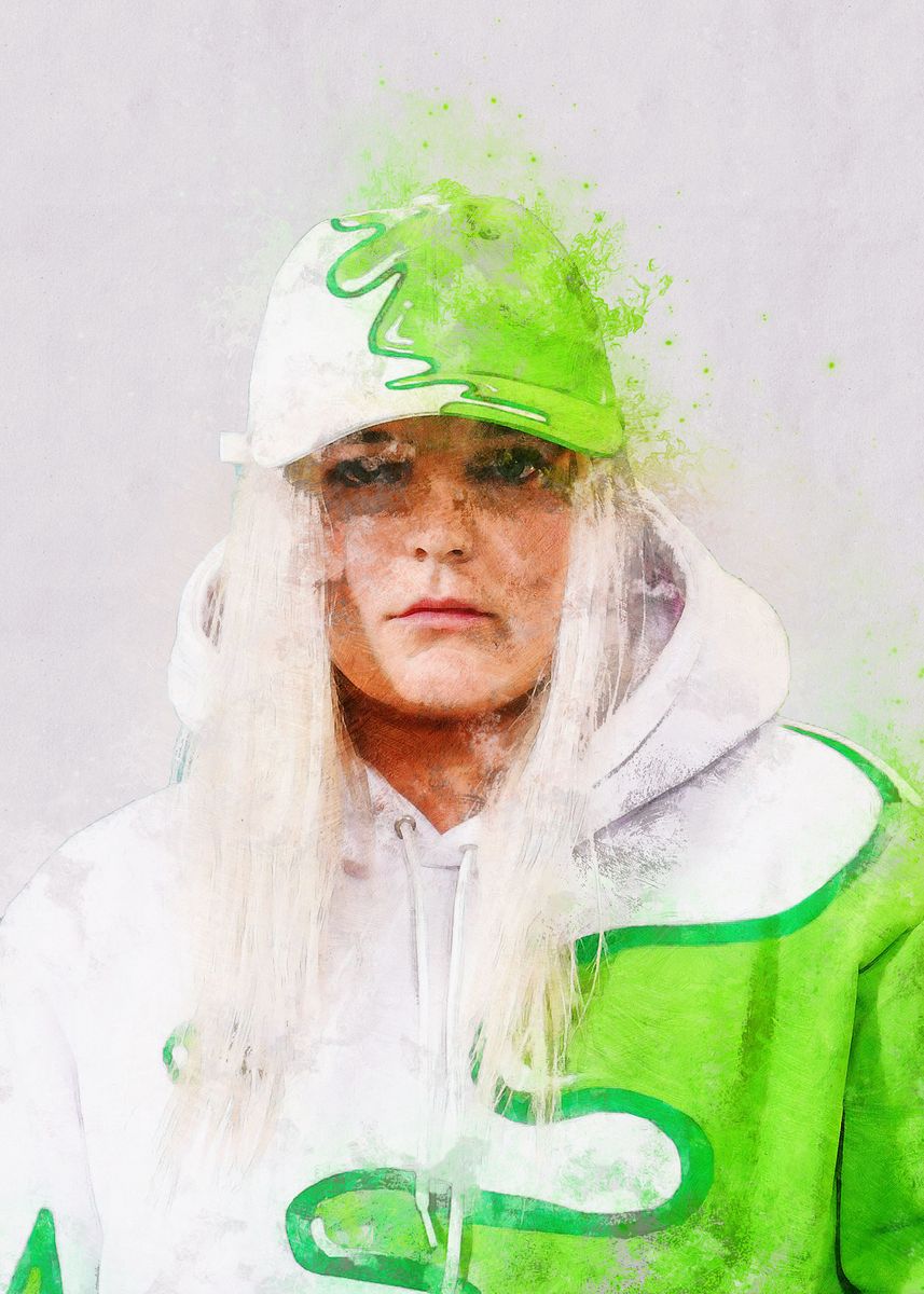 'Toni Watson hat' Poster, picture, metal print, paint by NiceAndBetter ...