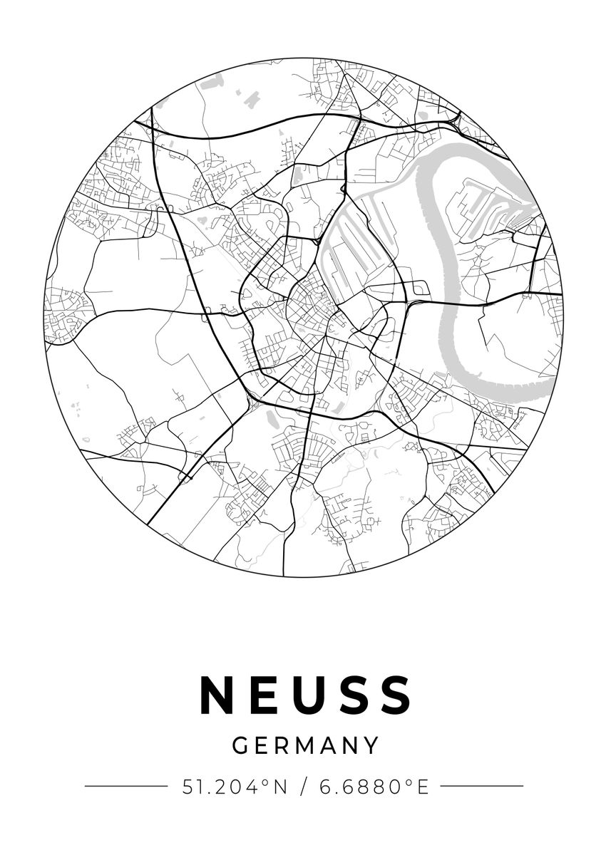 'Neuss Germany' Poster, picture, metal print, paint by Conceptual ...