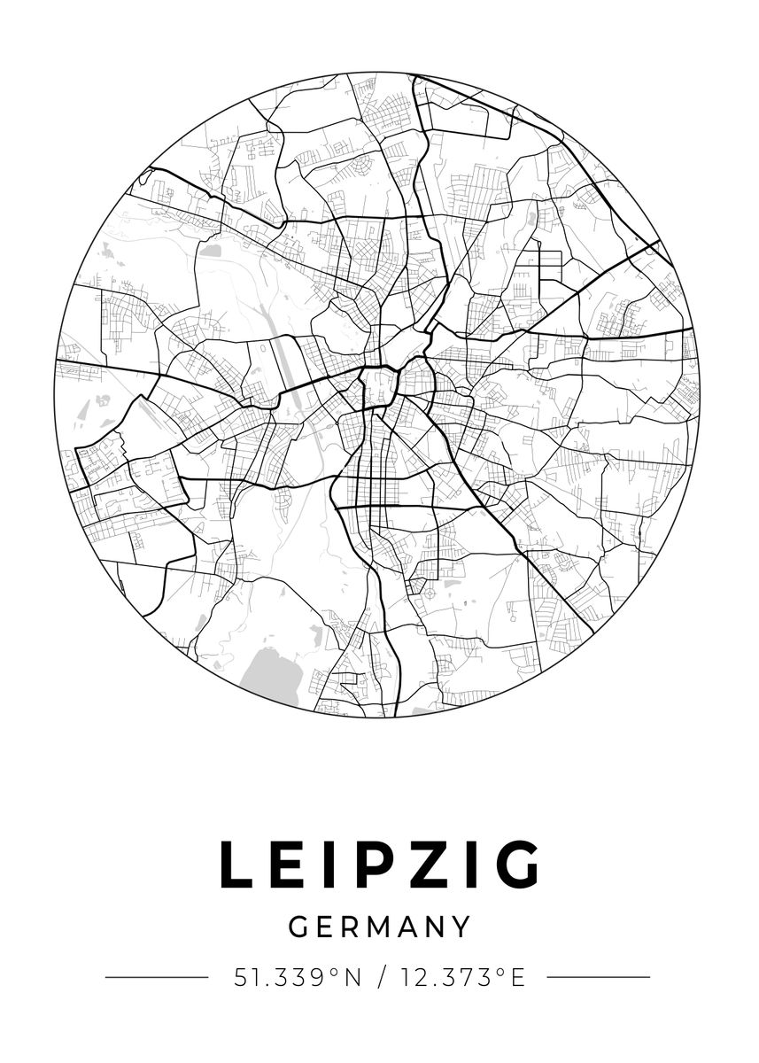 'Leipzig Germany' Poster, picture, metal print, paint by Conceptual ...