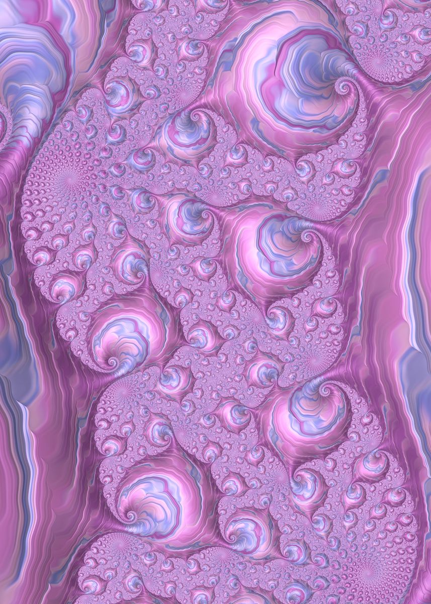 'Pastel Fractal' Poster, picture, metal print, paint by Kaleiope Studio ...