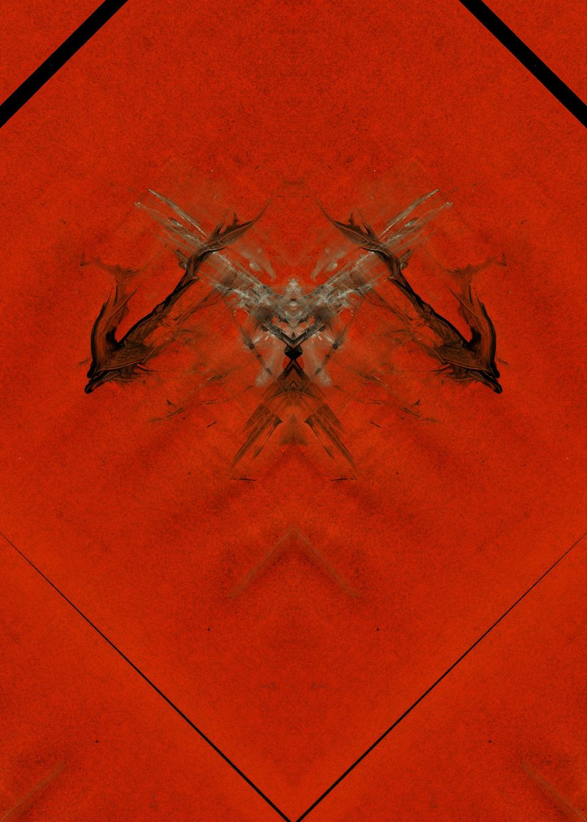 'Red' Poster, picture, metal print, paint by Artur Ostrowski | Displate