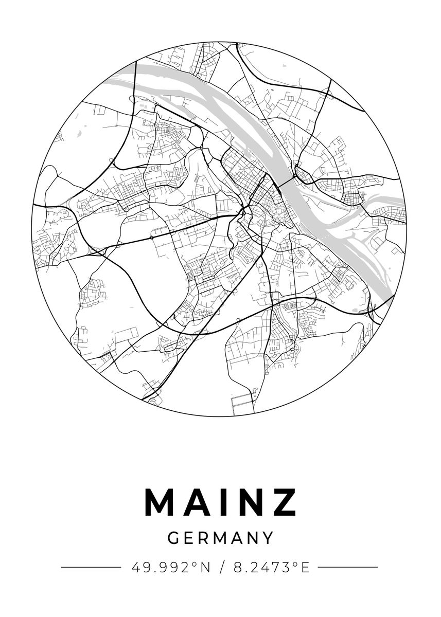 'Mainz Germany' Poster by Conceptual Photography | Displate