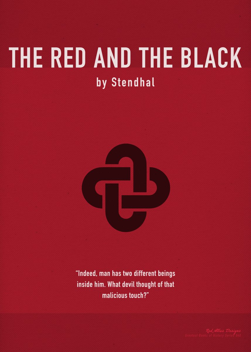'The Red and the Black Book' Poster by Design Turnpike | Displate