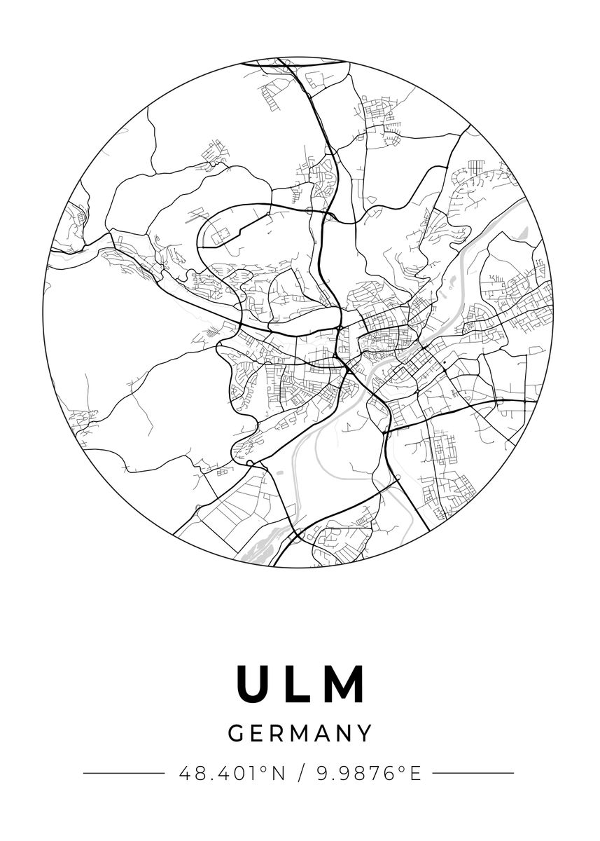 'Ulm Germany' Poster, picture, metal print, paint by Conceptual ...