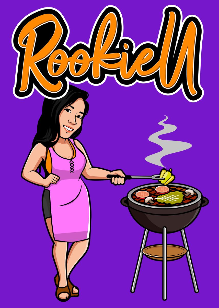 'Rookie Cooking' Poster by Jess Rookie | Displate