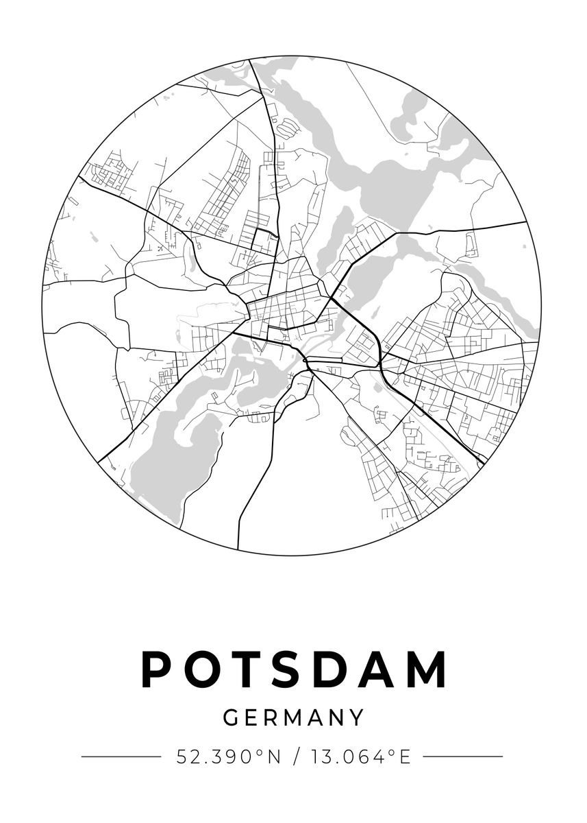 'Potsdam Germany' Poster, picture, metal print, paint by Conceptual ...