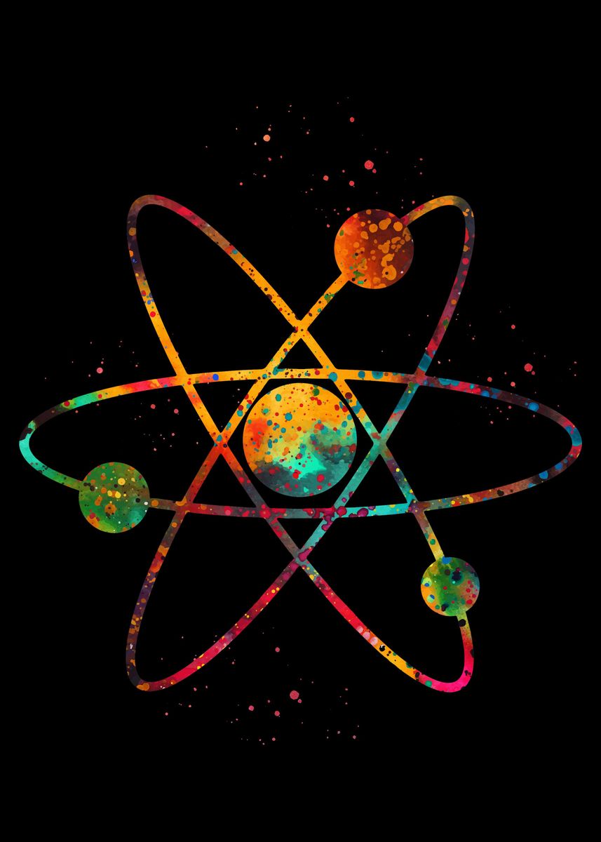 'Atom ' Poster by Erzebet Prikel | Displate