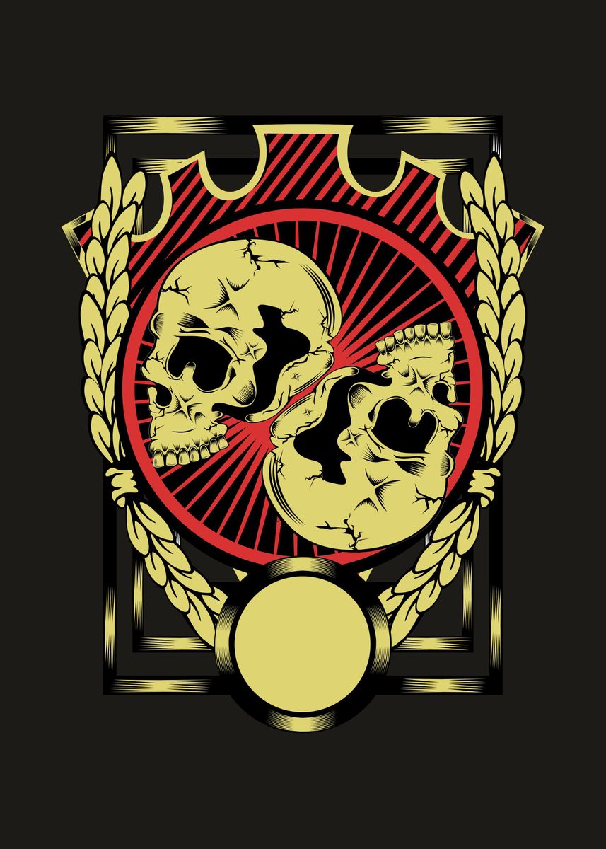 'skull' Poster by epicgraphic shelter | Displate