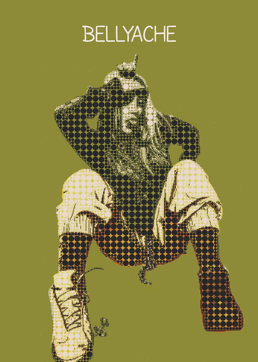 'Bellyache ' Poster, picture, metal print, paint by The Poster | Displate