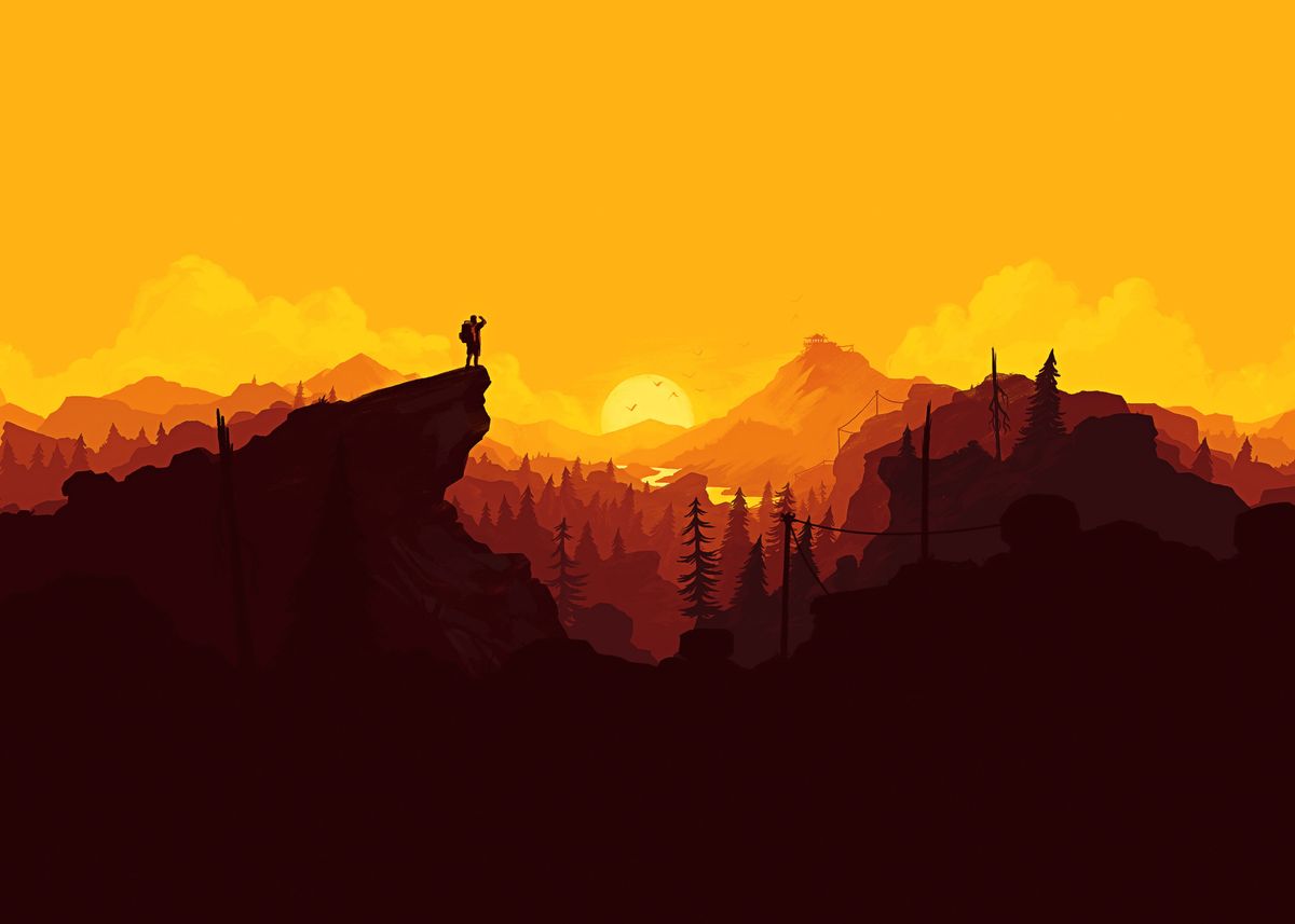 'Firewatch' Poster by Kunyah | Displate