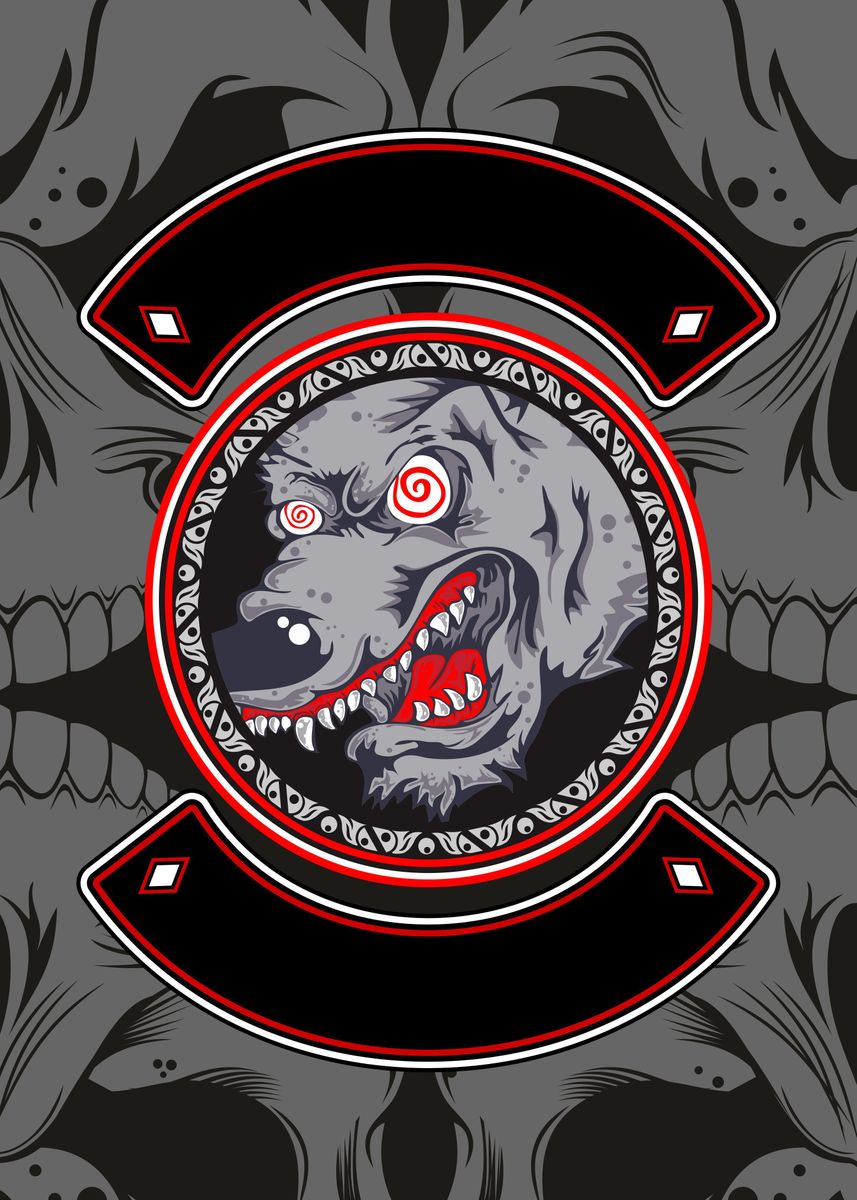 'wolf angry animal ' Poster, picture, metal print, paint by epicgraphic ...