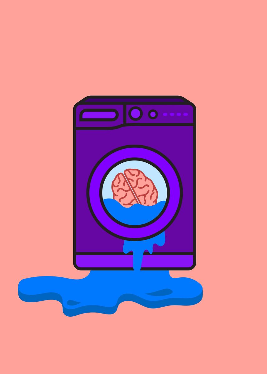 'Brainwash ' Poster by grafikkstudio | Displate