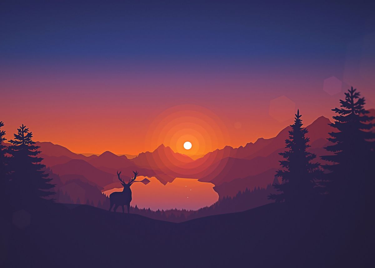 'Firewatch' Poster by Kunyah | Displate