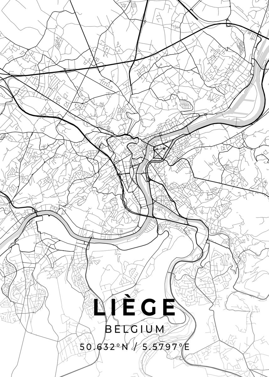 'Liege Belgium' Poster by Conceptual Photography | Displate