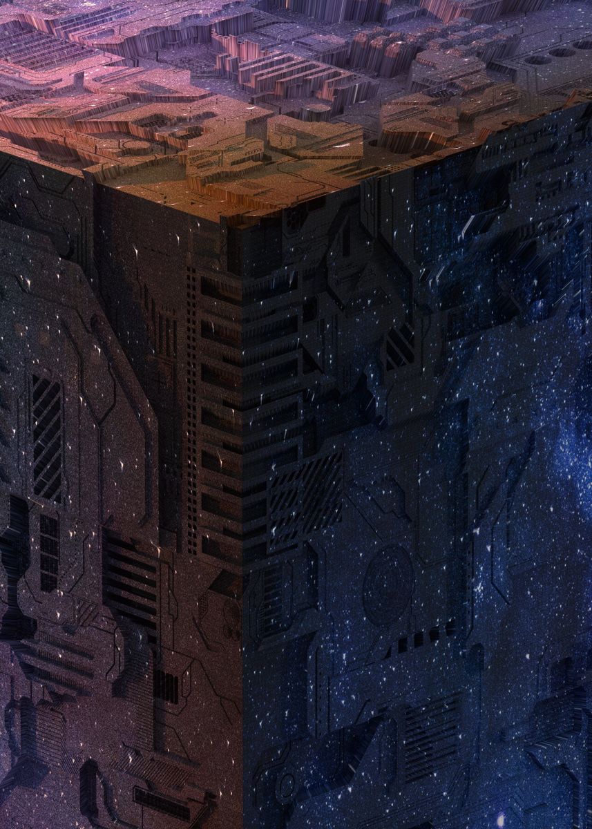 'Star Displacement' Poster, picture, metal print, paint by Peak ...