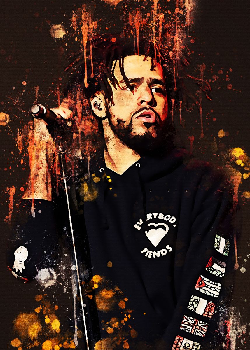'J COLE' Poster by TI KI | Displate