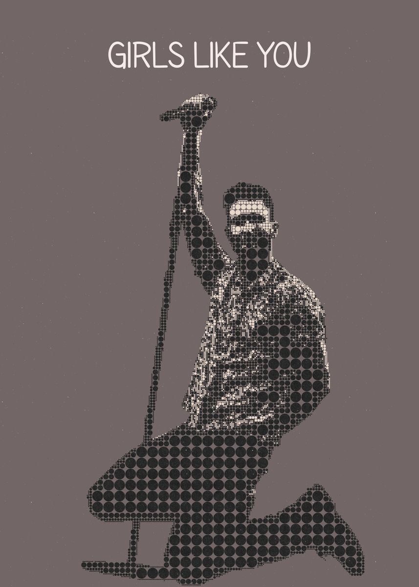 'Girls Like You ' Poster, picture, metal print, paint by The Poster ...