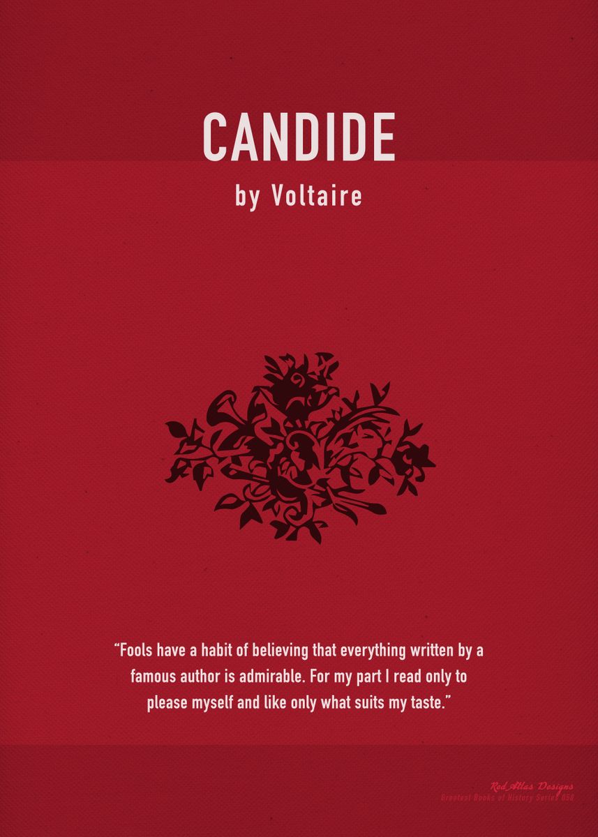 'Candide Book Art Voltaire' Poster, picture, metal print, paint by ...