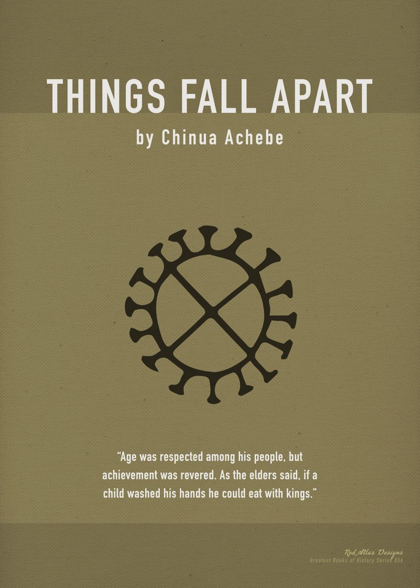 'Things Fall Apart Book Art' Poster, picture, metal print, paint by ...