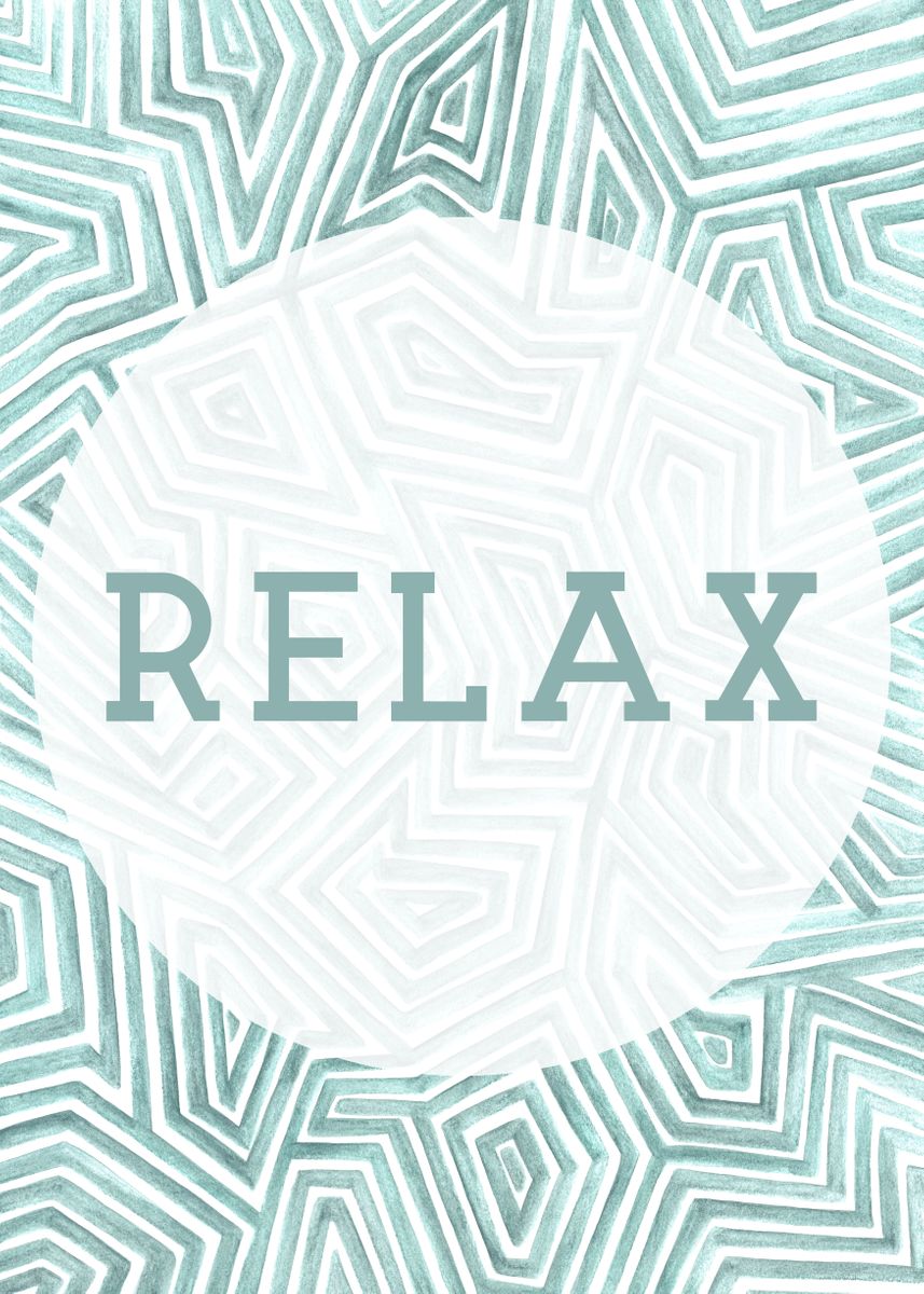'Inspiration RELAX' Poster by GreenPaladin | Displate