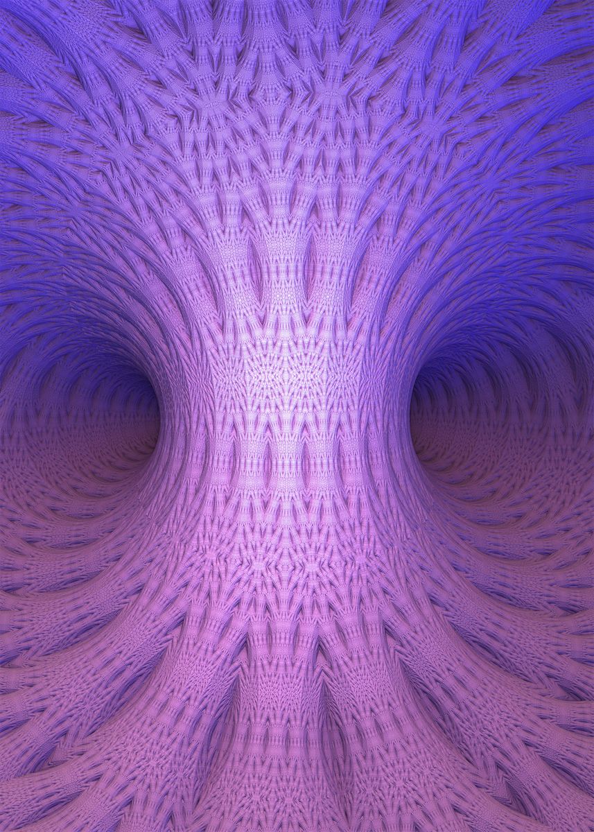 'Frosty Kleinian Torus' Poster, picture, metal print, paint by Sam Taber | Displate