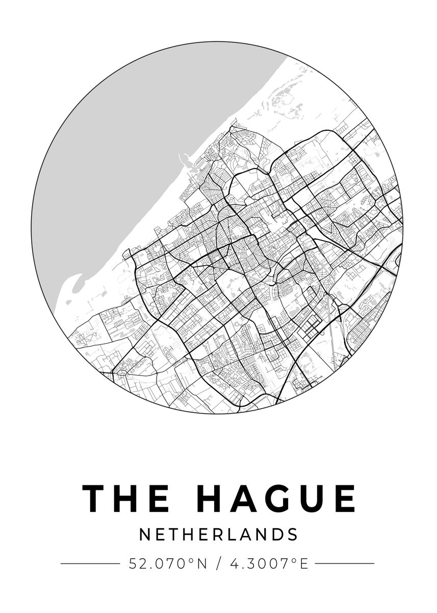 'The Hague Netherlands' Poster, picture, metal print, paint by ...
