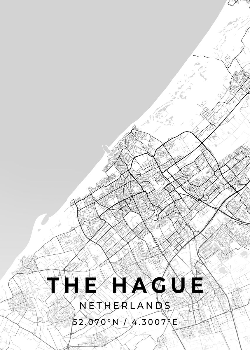 'The Hague Netherlands' Poster, picture, metal print, paint by ...
