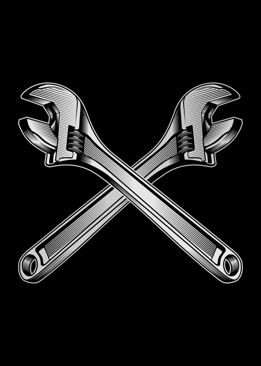 'wrench' Poster, picture, metal print, paint by epicgraphic shelter ...