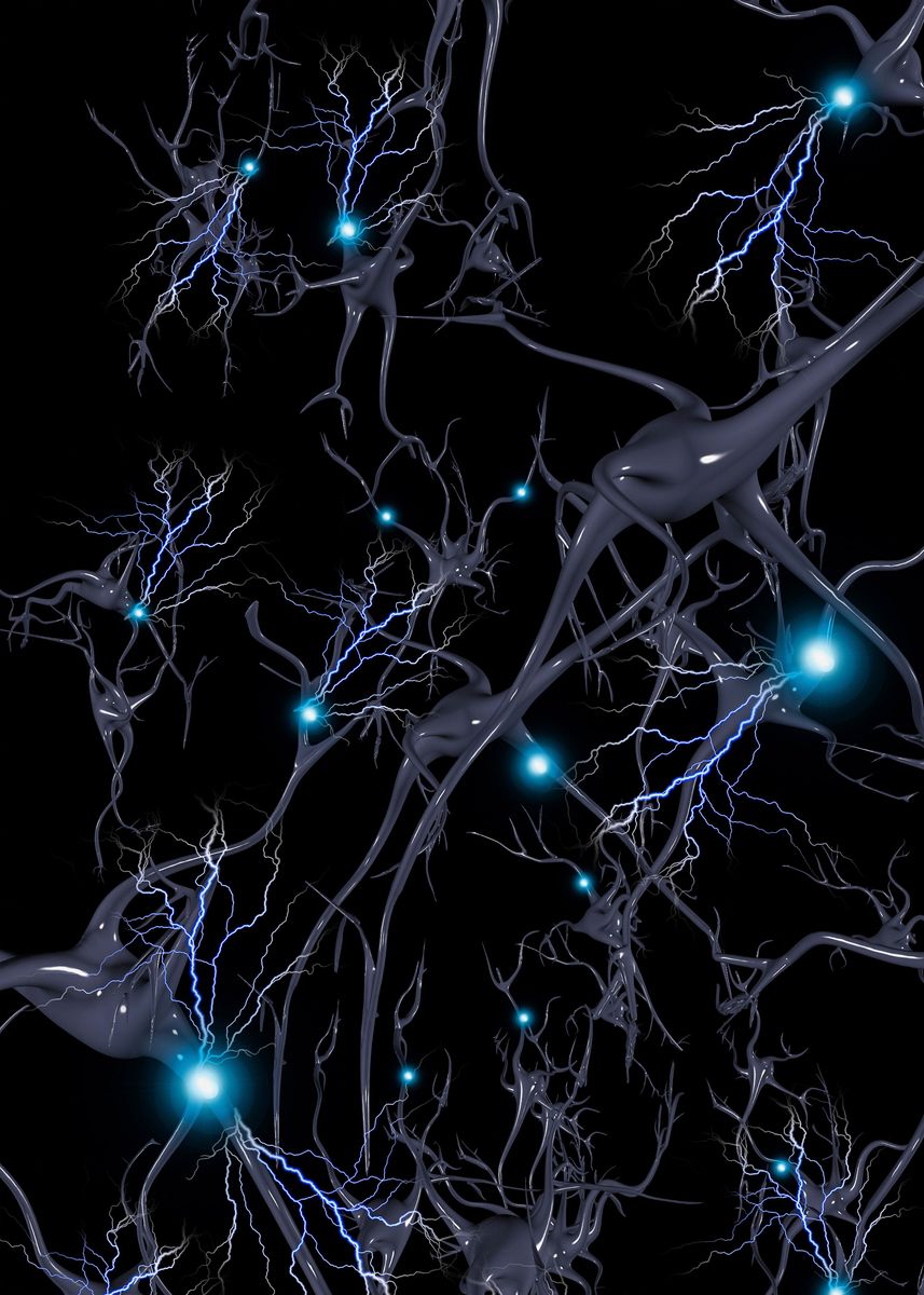 'Brain cells Neurons' Poster by Bruce Rolff | Displate