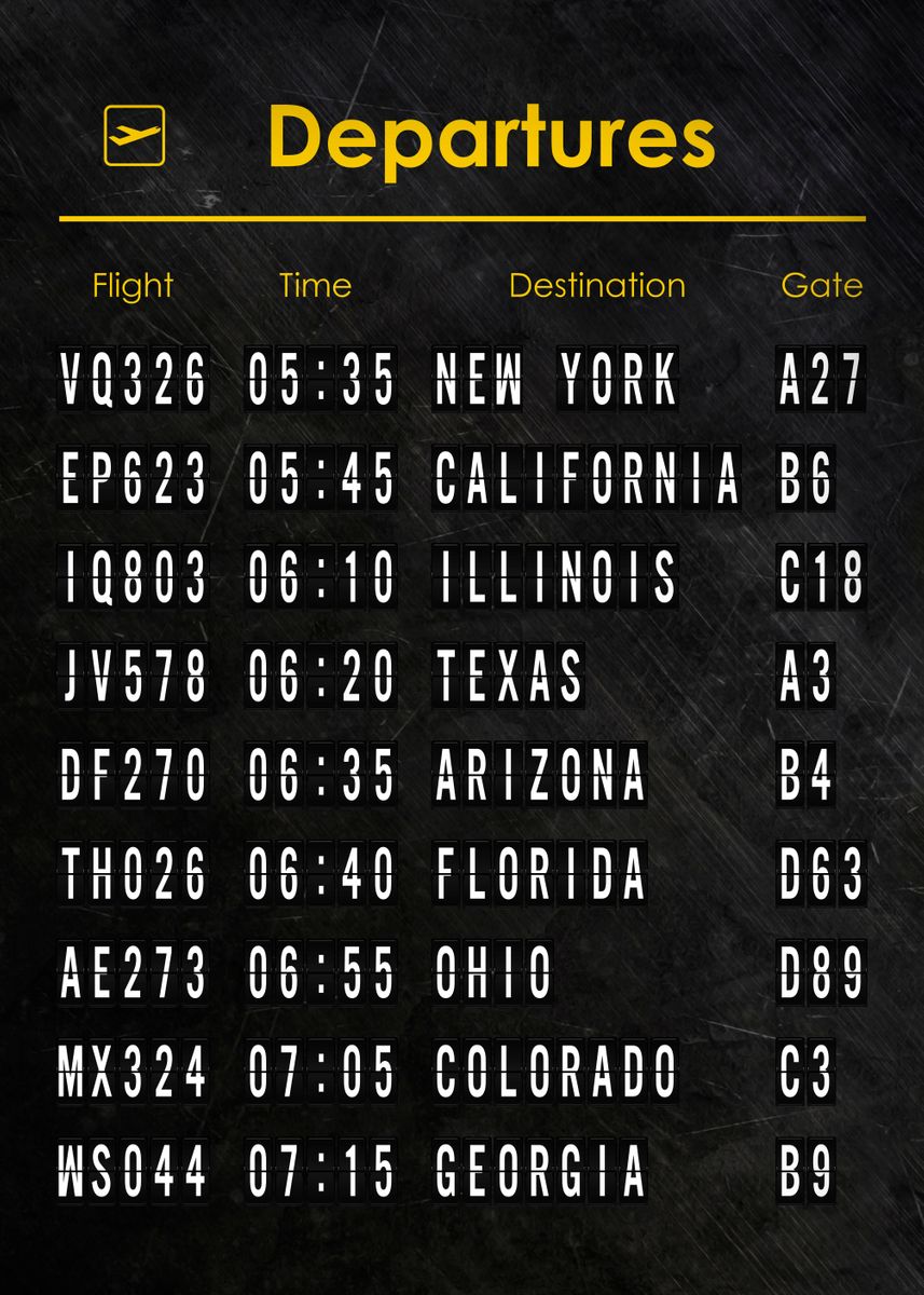 'Departures' Poster, picture, metal print, paint by Ray Diaz | Displate