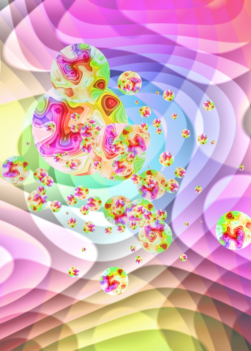 'Psychedelic Acid Trip' Poster, picture, metal print, paint by Kaleiope ...