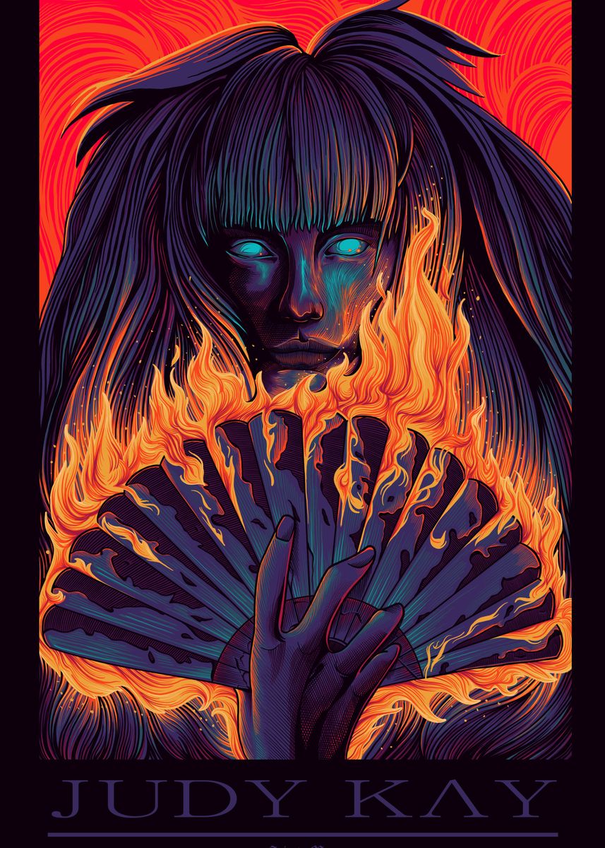 'JUDY KAY' Poster, picture, metal print, paint by sint mary | Displate