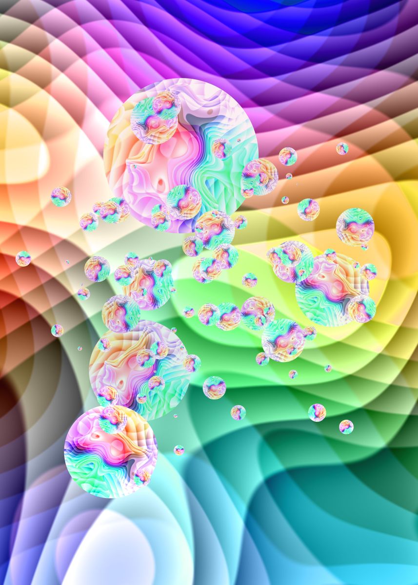 'Psychedelic Acid Trip' Poster by Kaleiope Studio | Displate