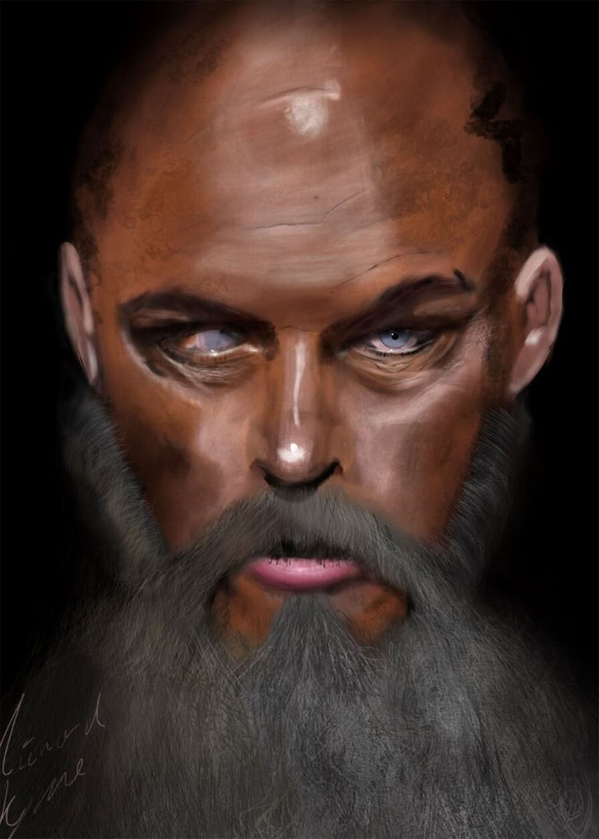 'Ragnar' Poster, picture, metal print, paint by Richard Kyme | Displate