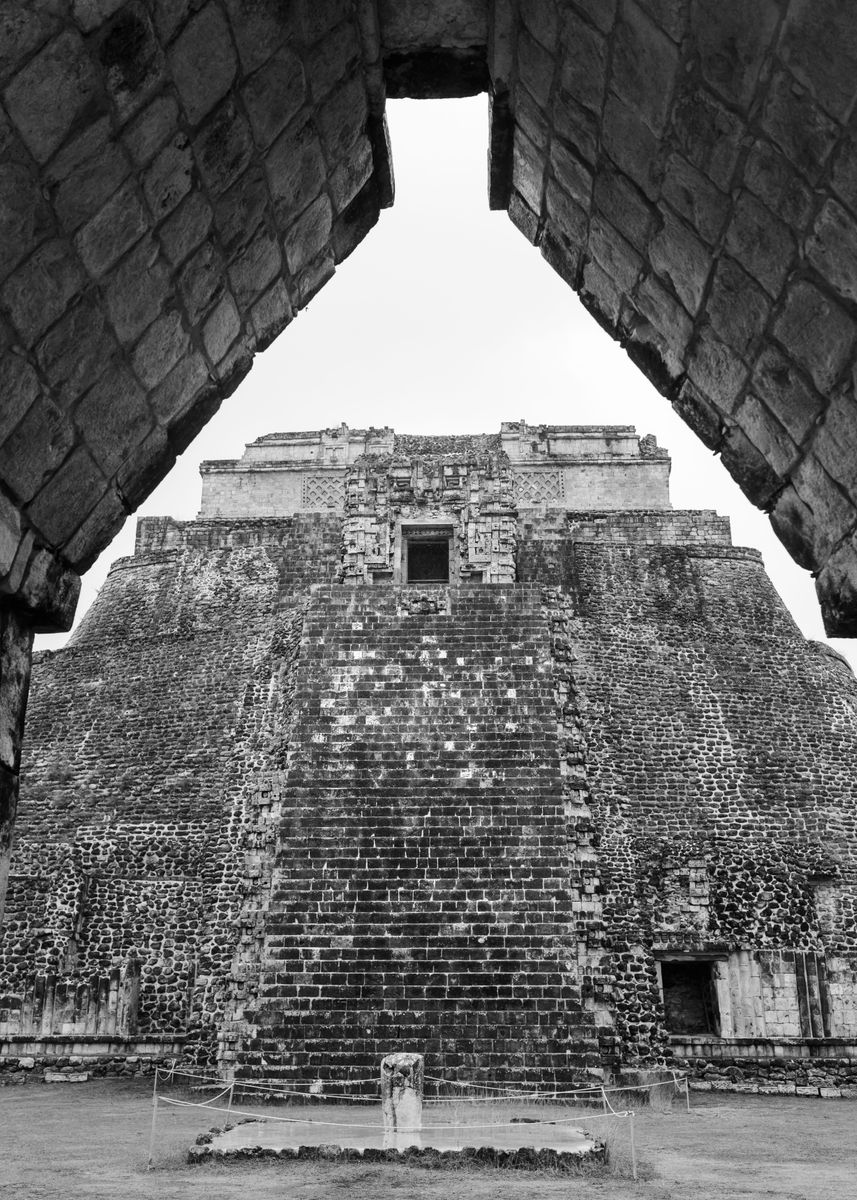 'Uxmal Symmetry' Poster, picture, metal print, paint by Andrea ...