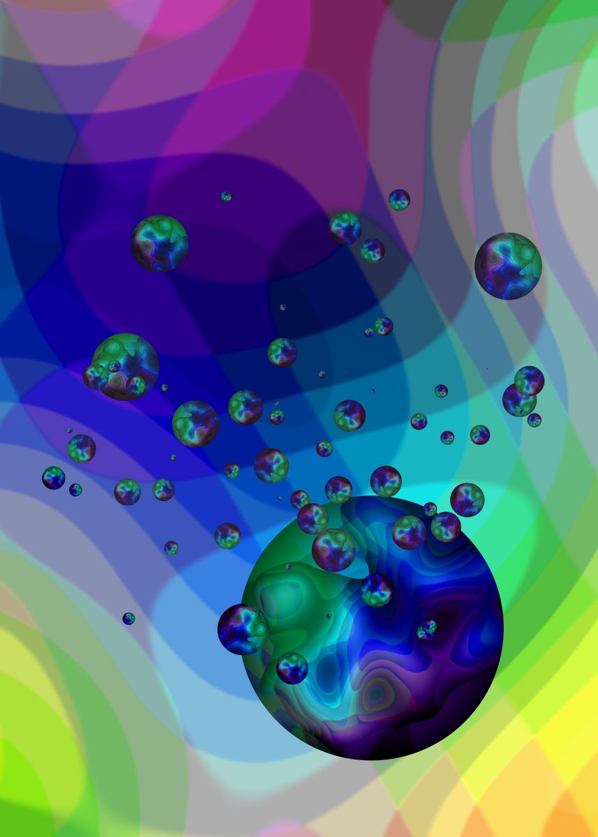 'Psychedelic Acid Trip' Poster by Kaleiope Studio | Displate