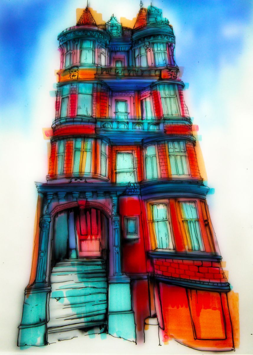 'Nightingale Drive' Poster, picture, metal print, paint by Sophie Jonas ...