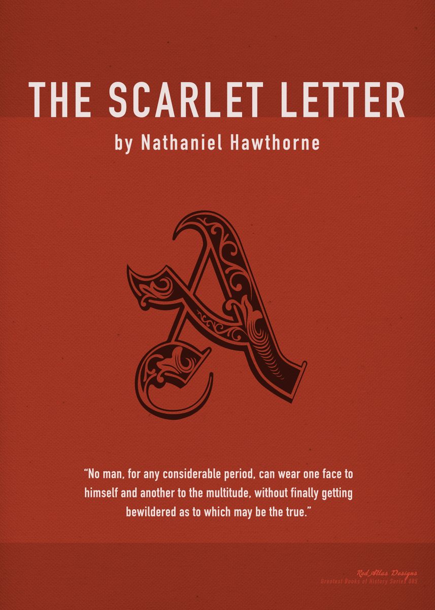 'The Scarlet Letter Book' Poster, picture, metal print, paint by Design ...