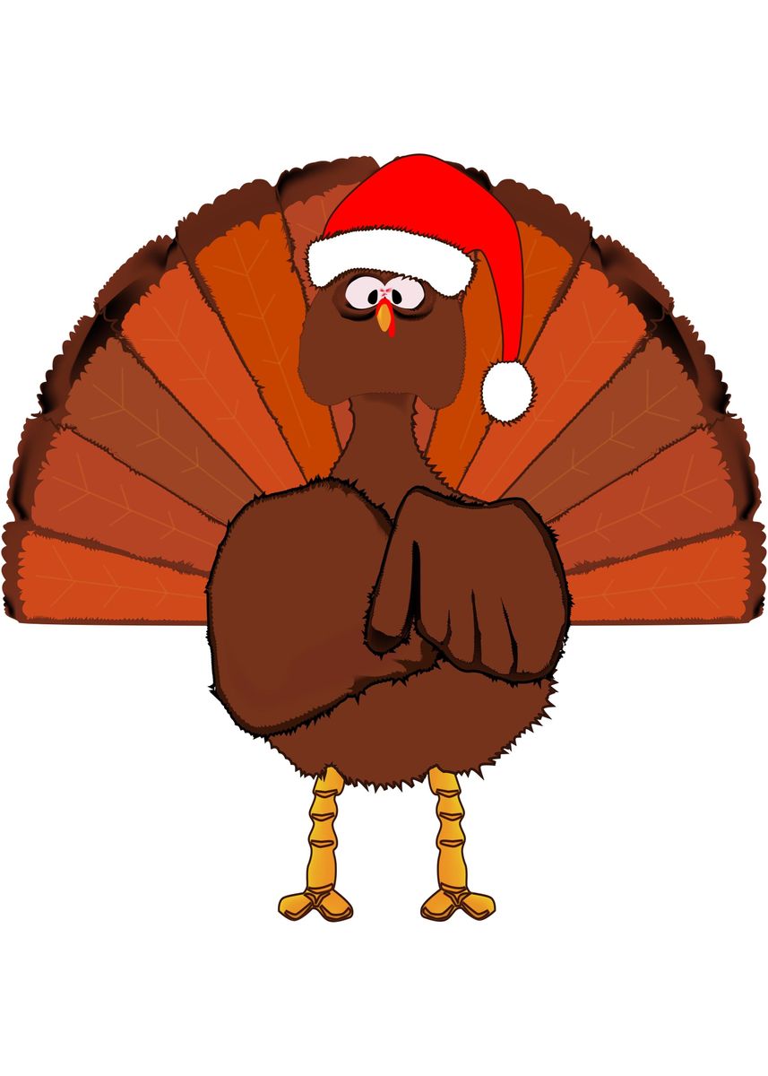 'Another Christmas Turkey' Poster, picture, metal print, paint by ...